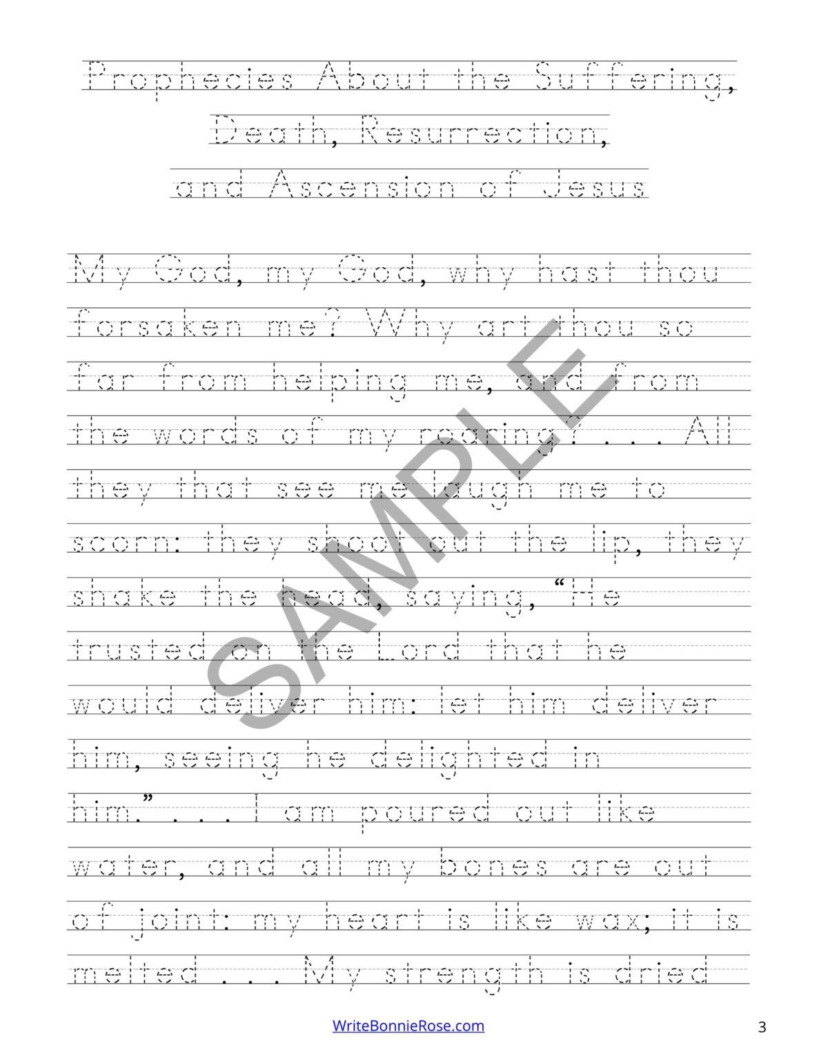 Prophecies of Easter Print Copywork | Made By Teachers