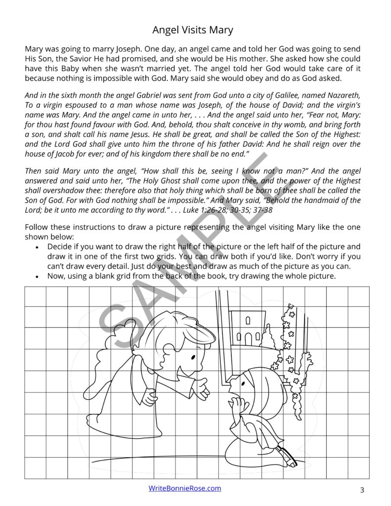 Draw & Explore Bible for Kids: The Christmas Story, Pt. 1 (KJV) | Made ...
