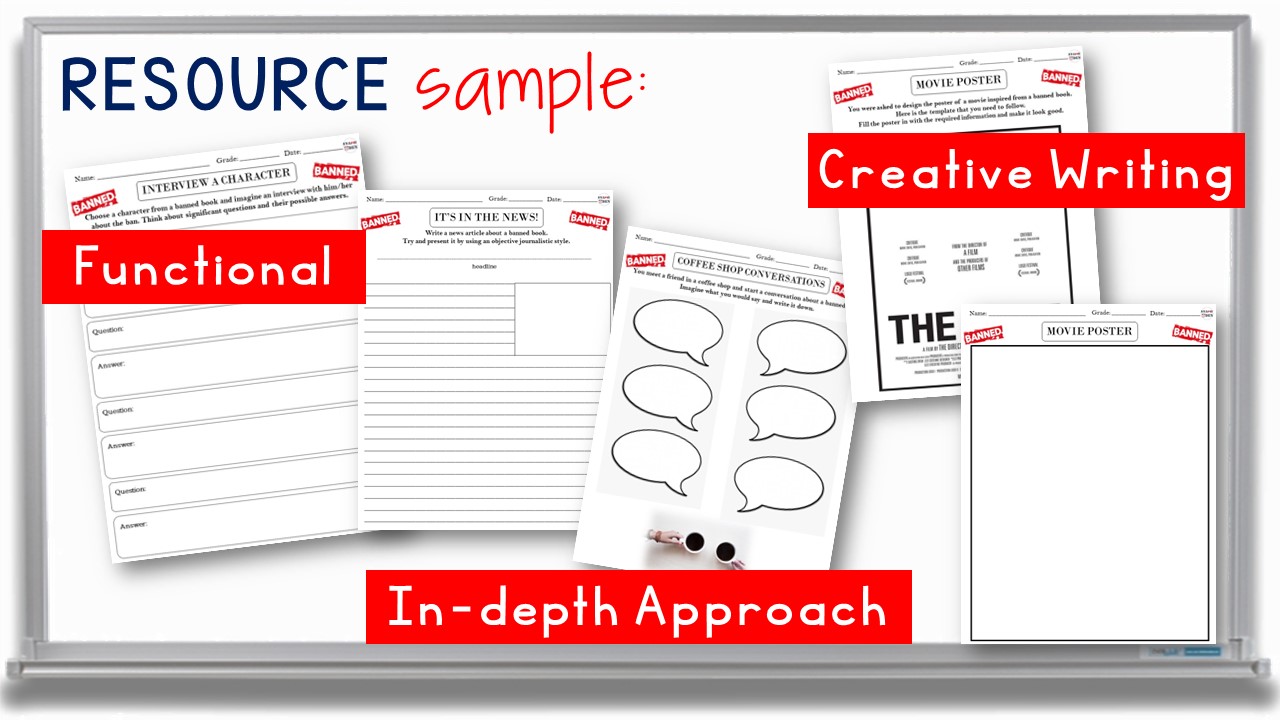 Banned Books Activities - Reading Project, Creative Worksheets | Made ...