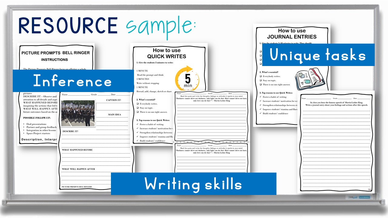 Martin Luther King Jr. Unit - Paired Reading Texts, Activities, Writing ...