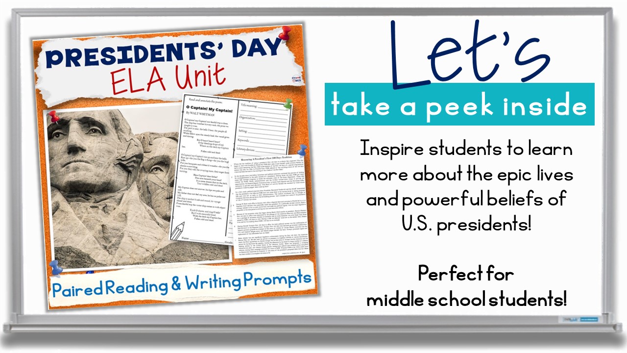 Presidents' Day Unit - Paired Reading Texts, Activities, Writing ...