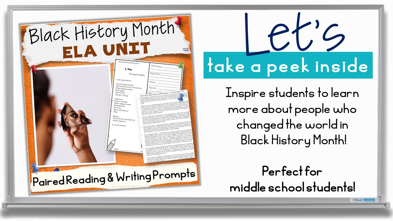 Black History Month Unit - Paired Reading Texts, Activities, Writing ...