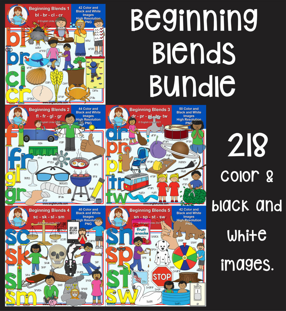 Clip Art - Beginning Blends Bundle | Made By Teachers