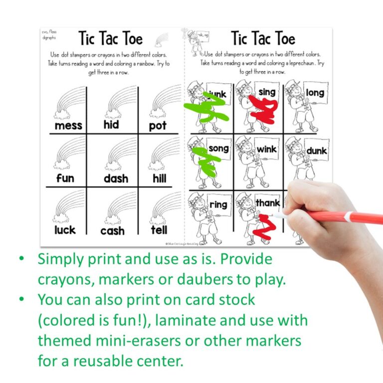 St. Patrick's Day Tic Tac Toe | Made By Teachers