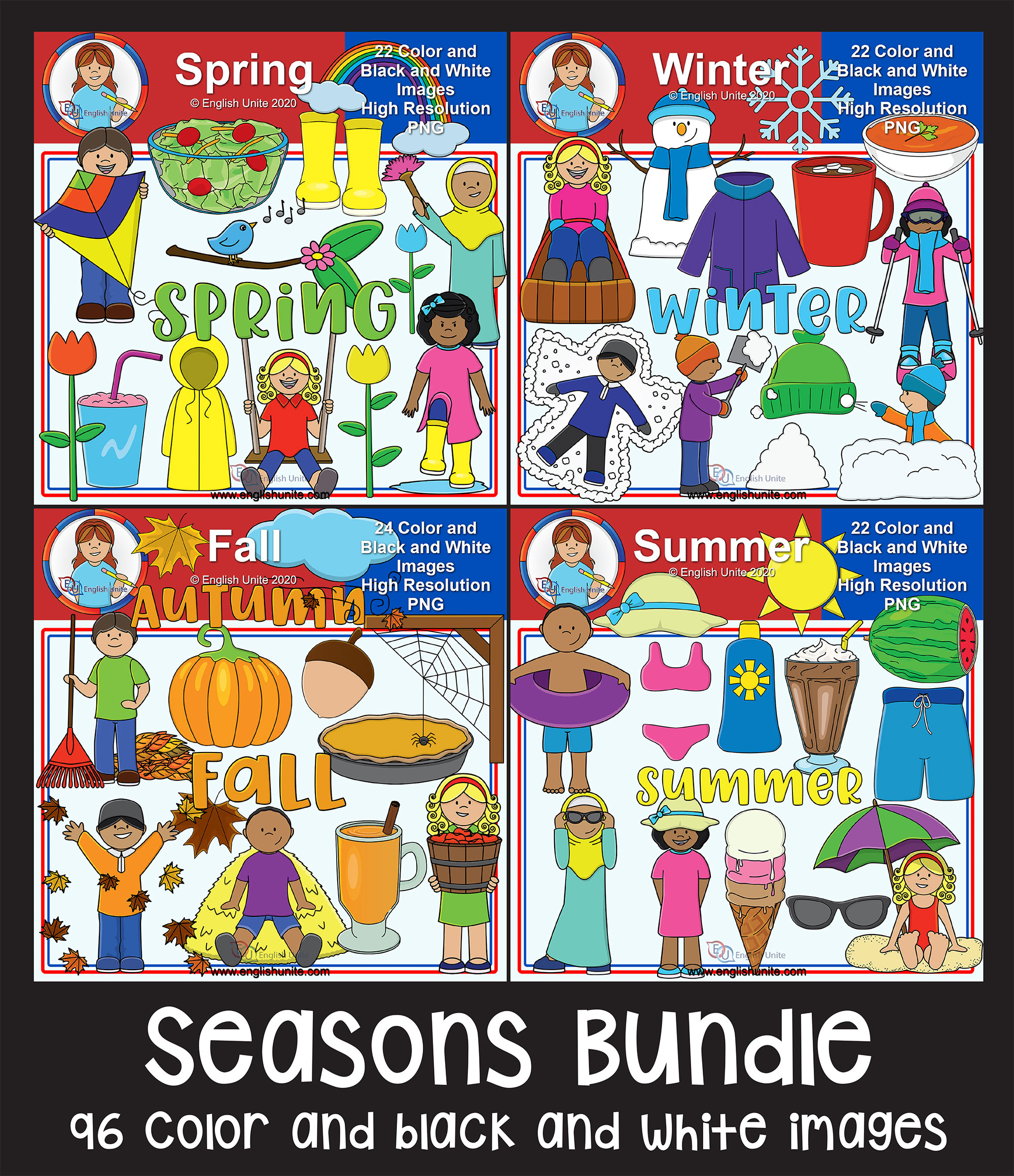 Clip Art - Seasons Bundle | Made By Teachers
