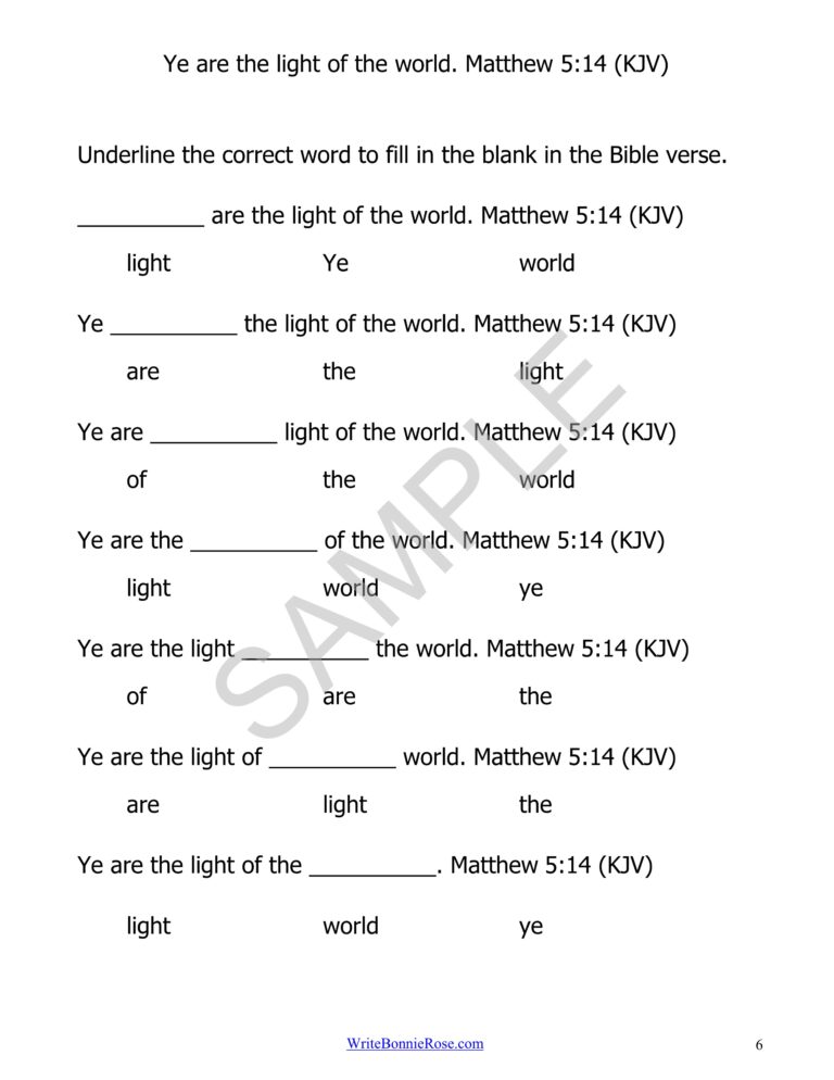 Bible Verse Memorization Activity Pack Bundle | Made By Teachers