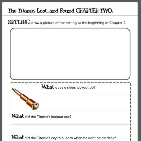 Reading Comprehension Packet for Titanic Lost and Found | Made By Teachers