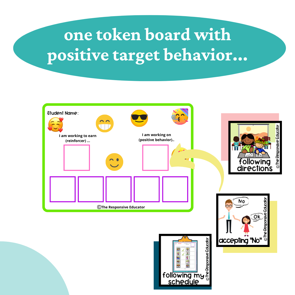 Emojis Token Board | Made By Teachers