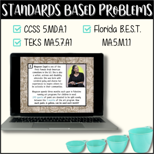 Multi-step Measurement Word Problems - 5th Grade Task Cards & Slides ...