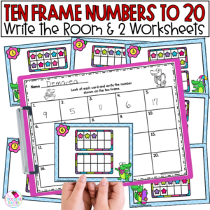 Ten Frames - Write the Room - Kindergarten Math - Numbers 1-20 | Made ...