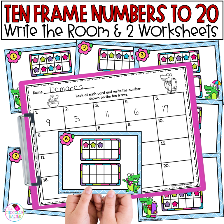 Ten Frames - Write the Room - Kindergarten Math - Numbers 1-20 | Made ...