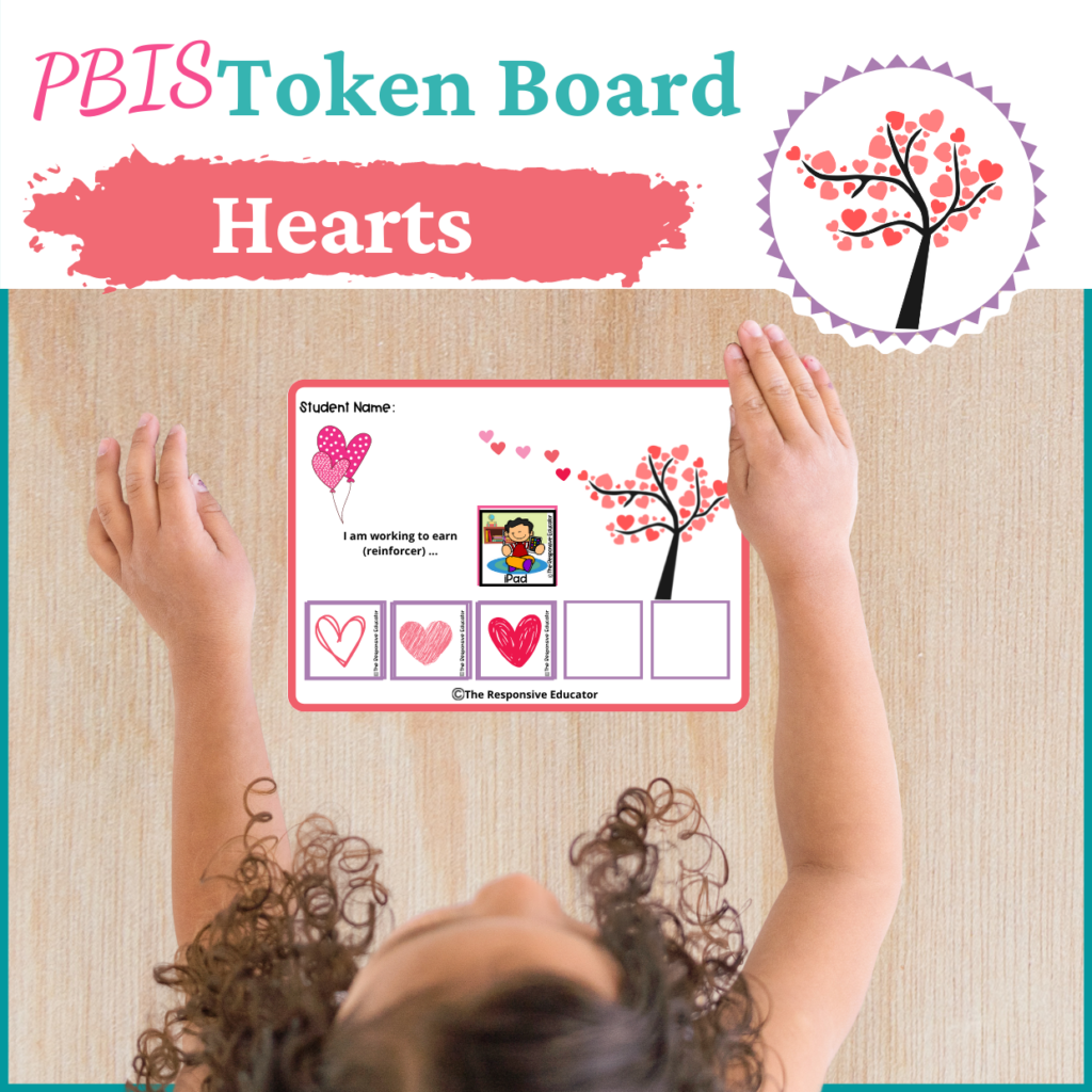 Hearts Token Board | Made By Teachers