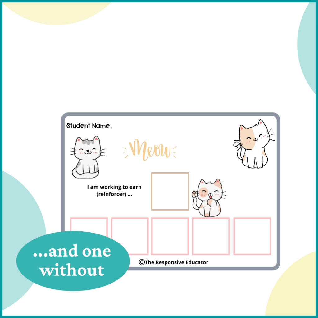 Kittens Token Board | Made By Teachers