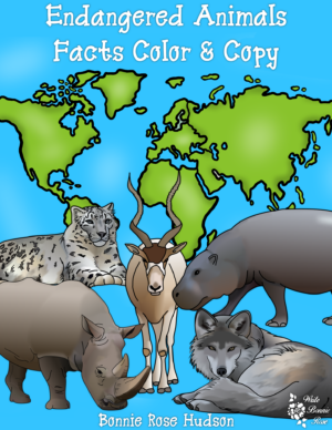 Endangered Animal Facts Color & Copy | Made By Teachers