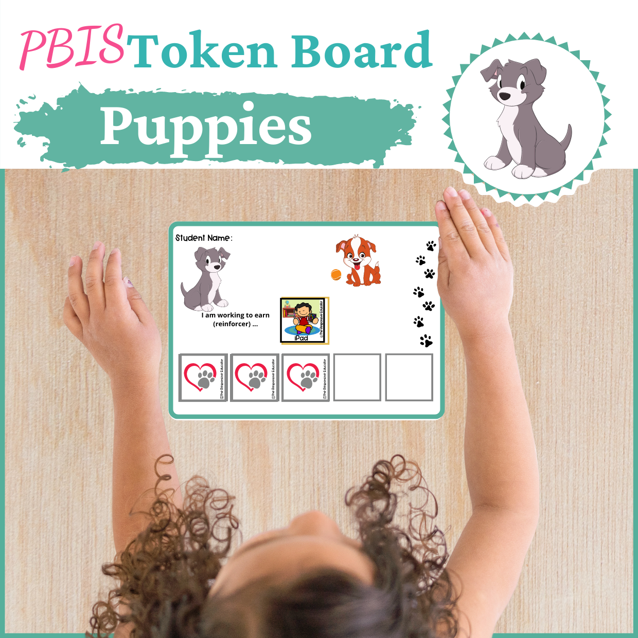 Puppies Token Board | Made By Teachers