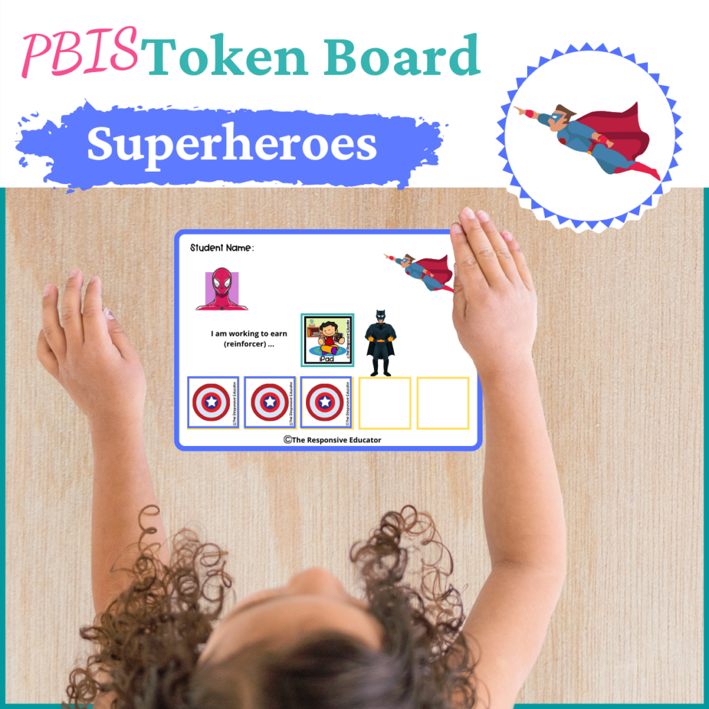Superheroes Token Board | Made By Teachers