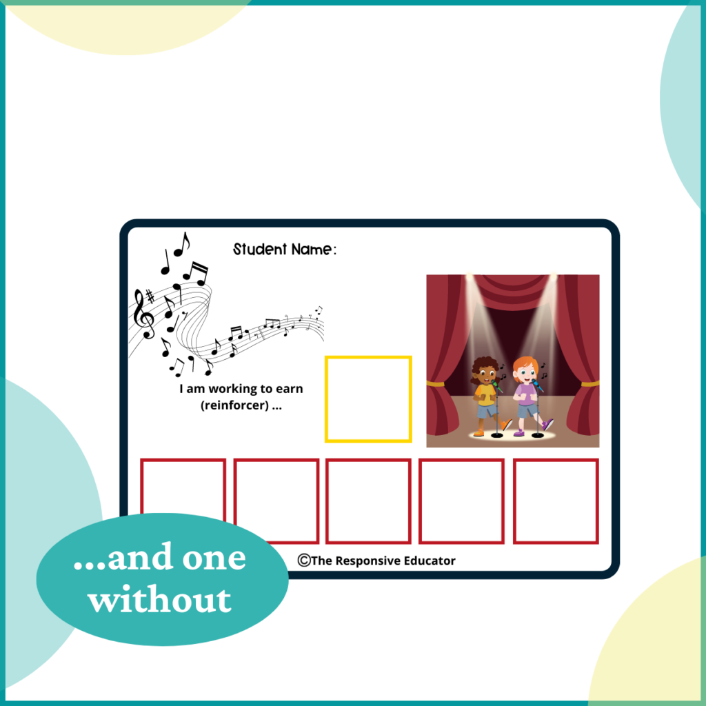 Singers Token Board | Made By Teachers