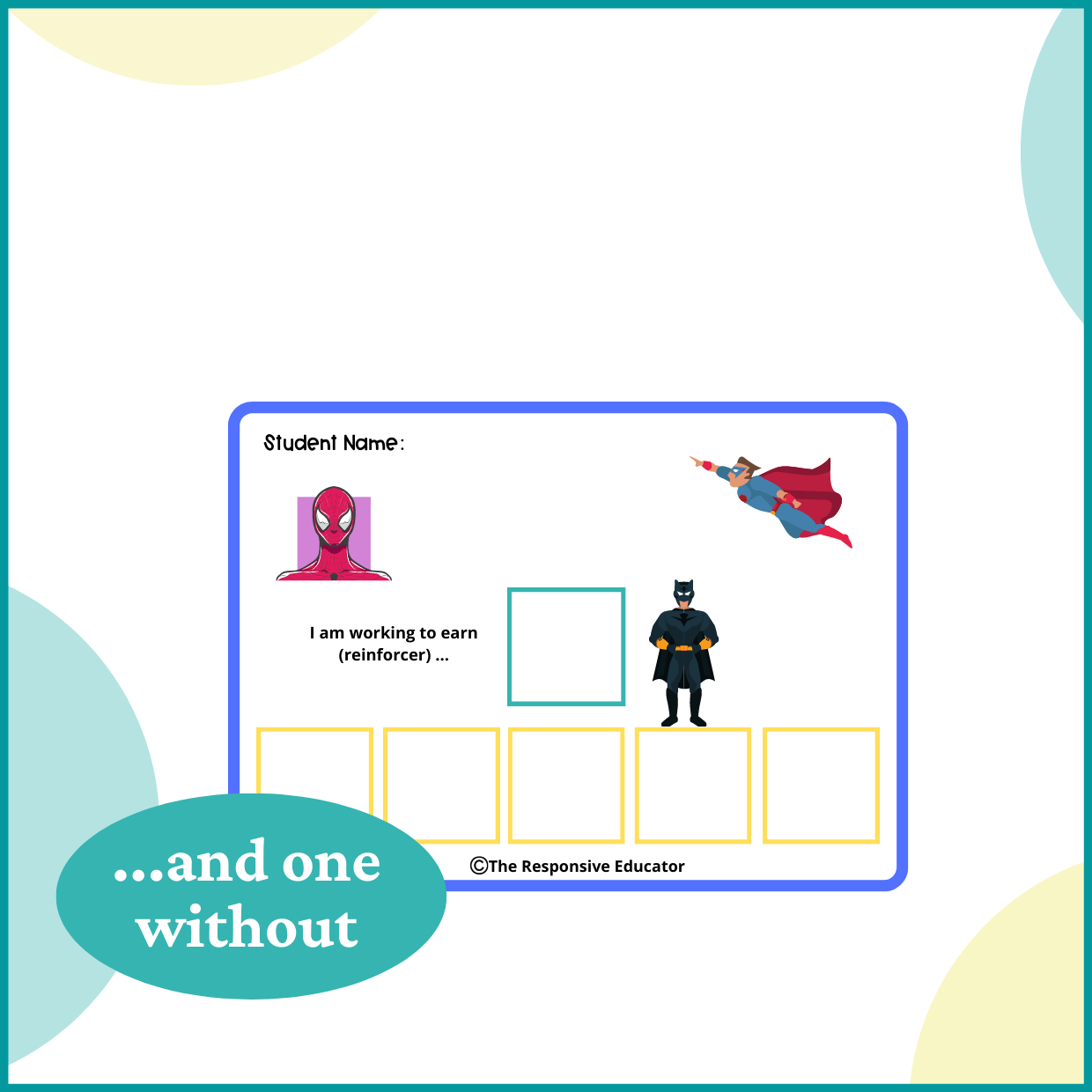 Superheroes Token Board | Made By Teachers