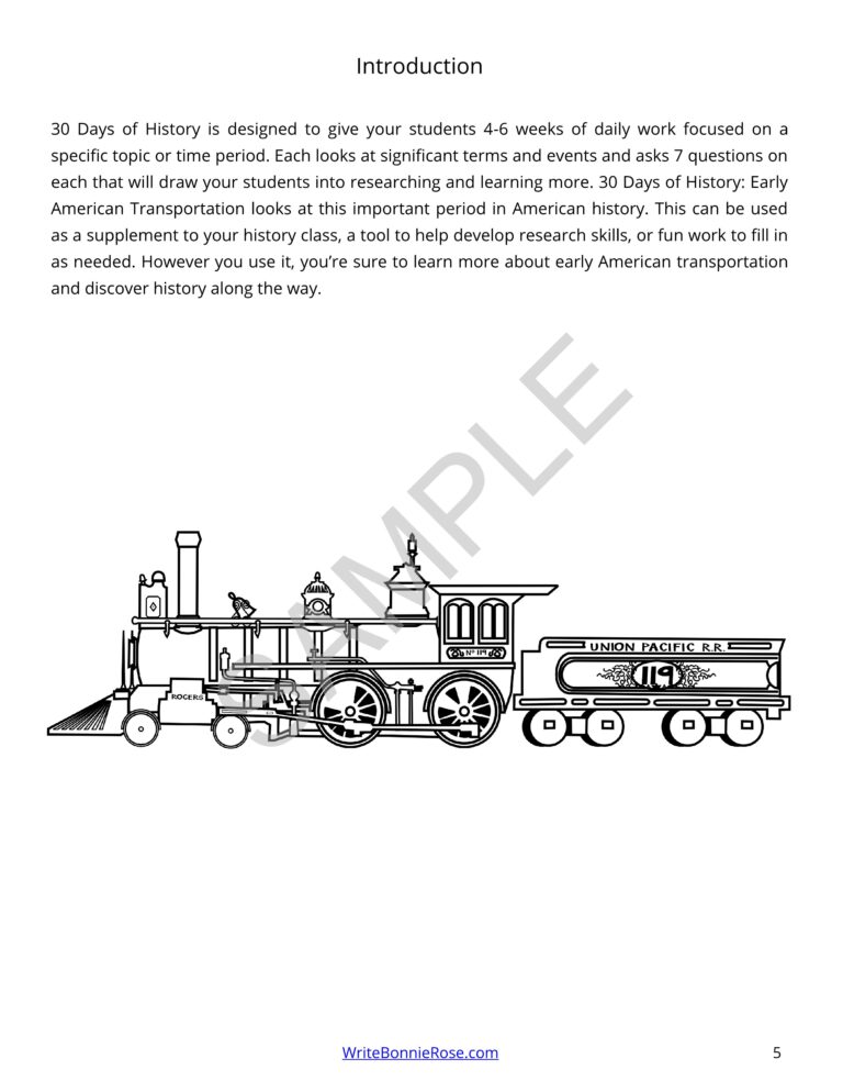 30 Days of History: Early American Transportation | Made By Teachers