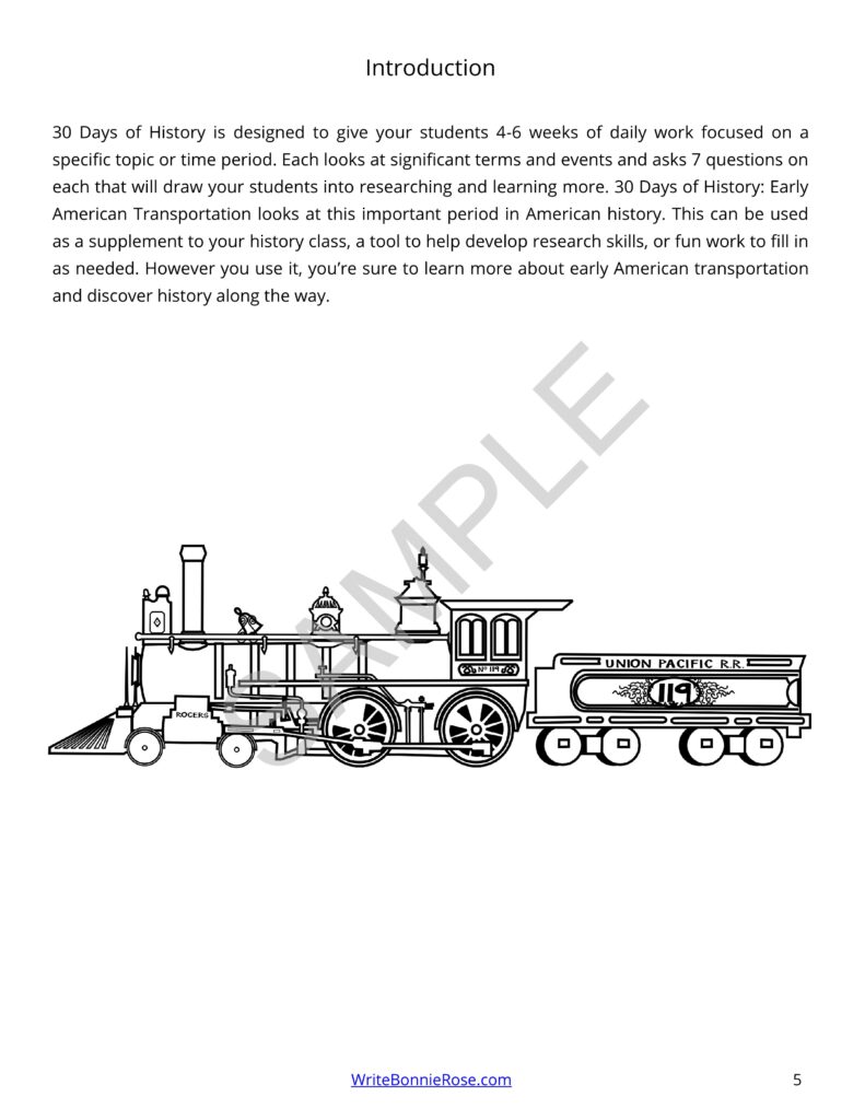 30 Days of History: Early American Transportation | Made By Teachers