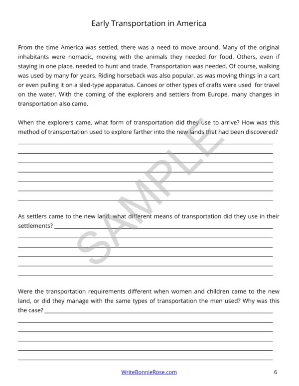 30 Days of History: Early American Transportation | Made By Teachers