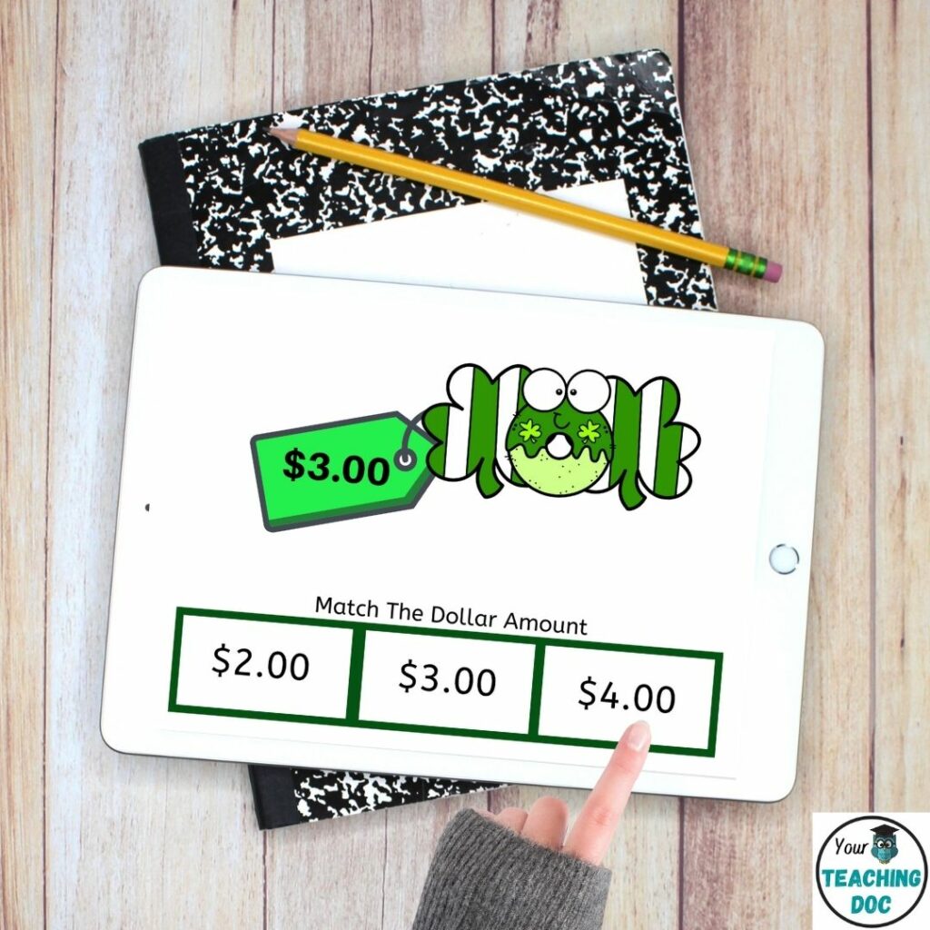 St. Patrick's Day Identify and Count Money Math Life Skills PLUS Task ...