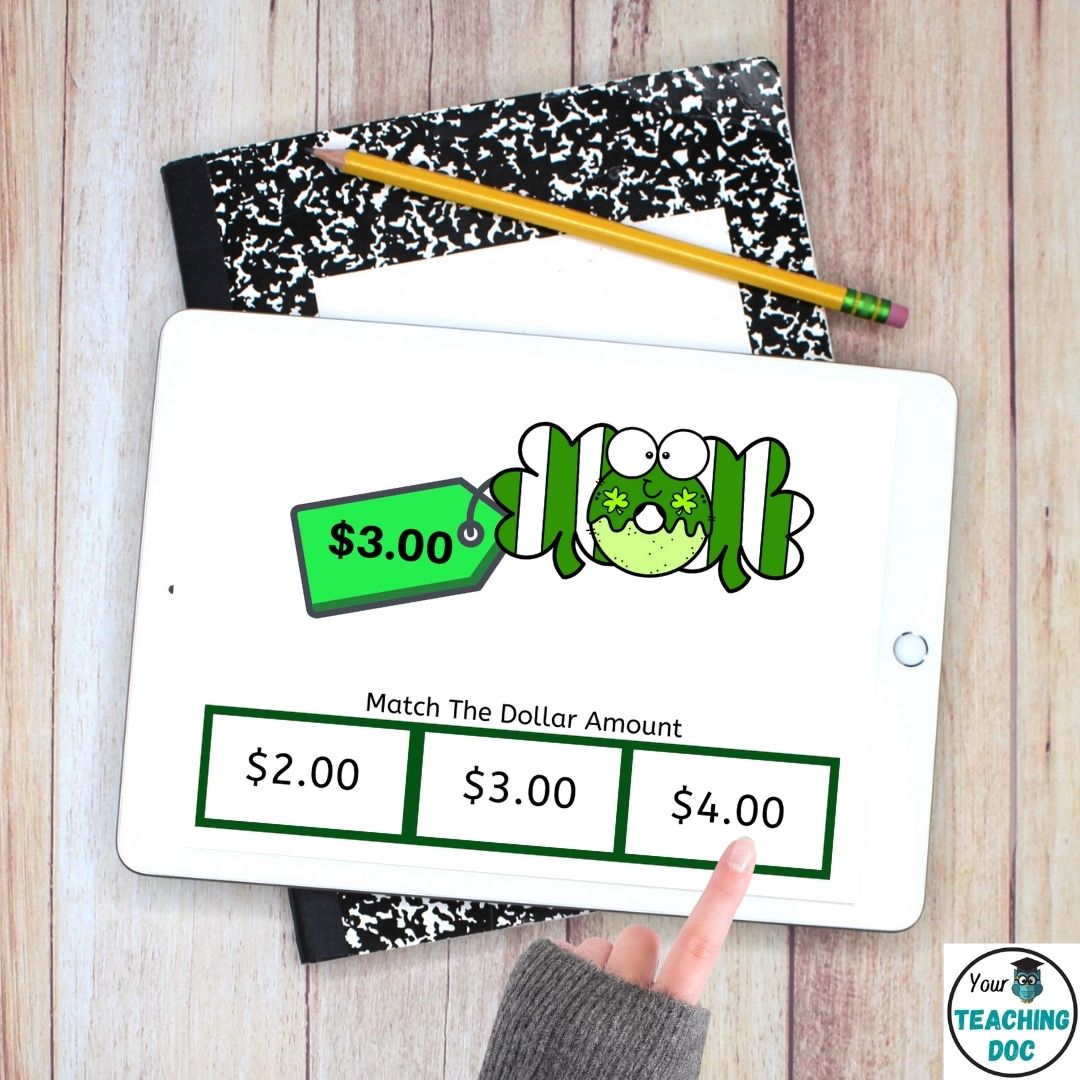 St. Patrick's Day Identify and Count Money Math Life Skills PLUS Task ...