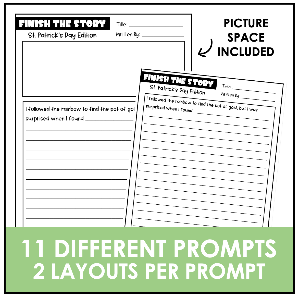 St. Patrick's Day Creative Writing Story Starter Prompts | Finish the ...
