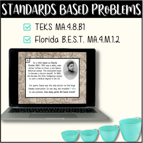 Converting Measurements related to Women's History Task Cards - TEKS 4 ...
