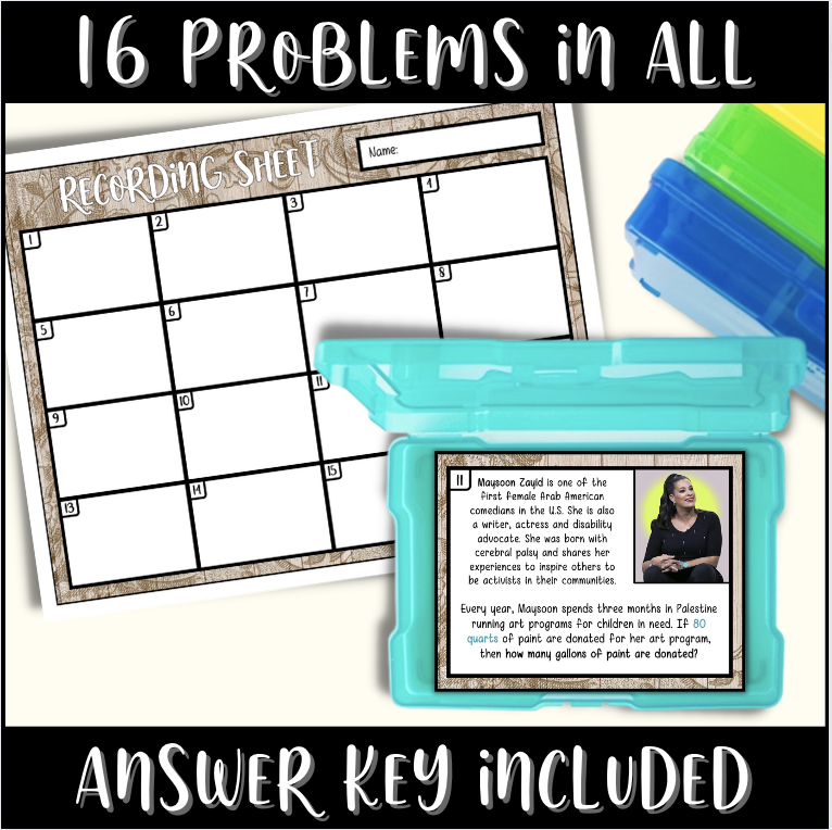 Converting Measurements related to Women's History Task Cards - TEKS 4 ...