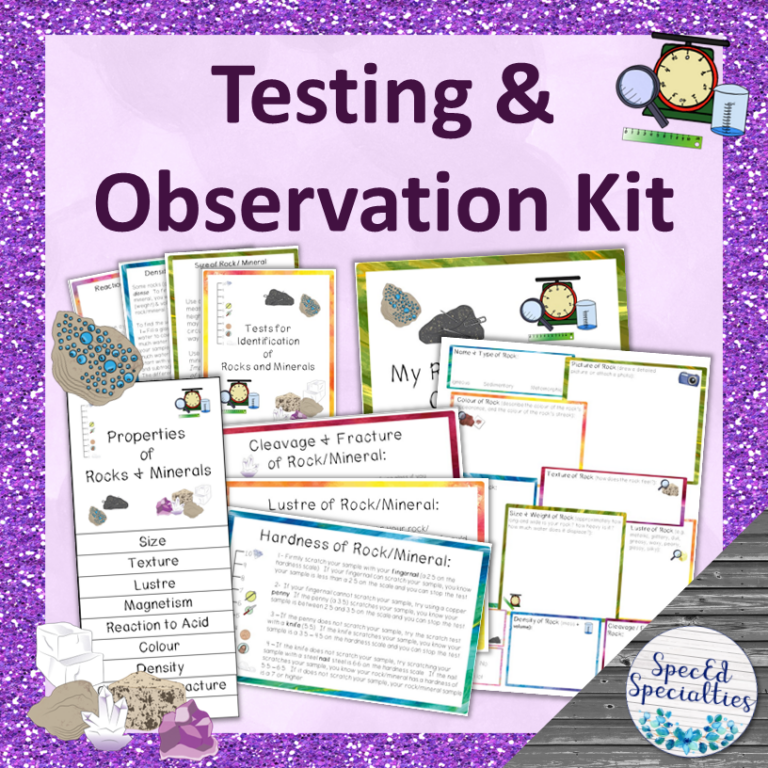 Identifying Rocks and Minerals - Testing Properties Kit | Made By Teachers
