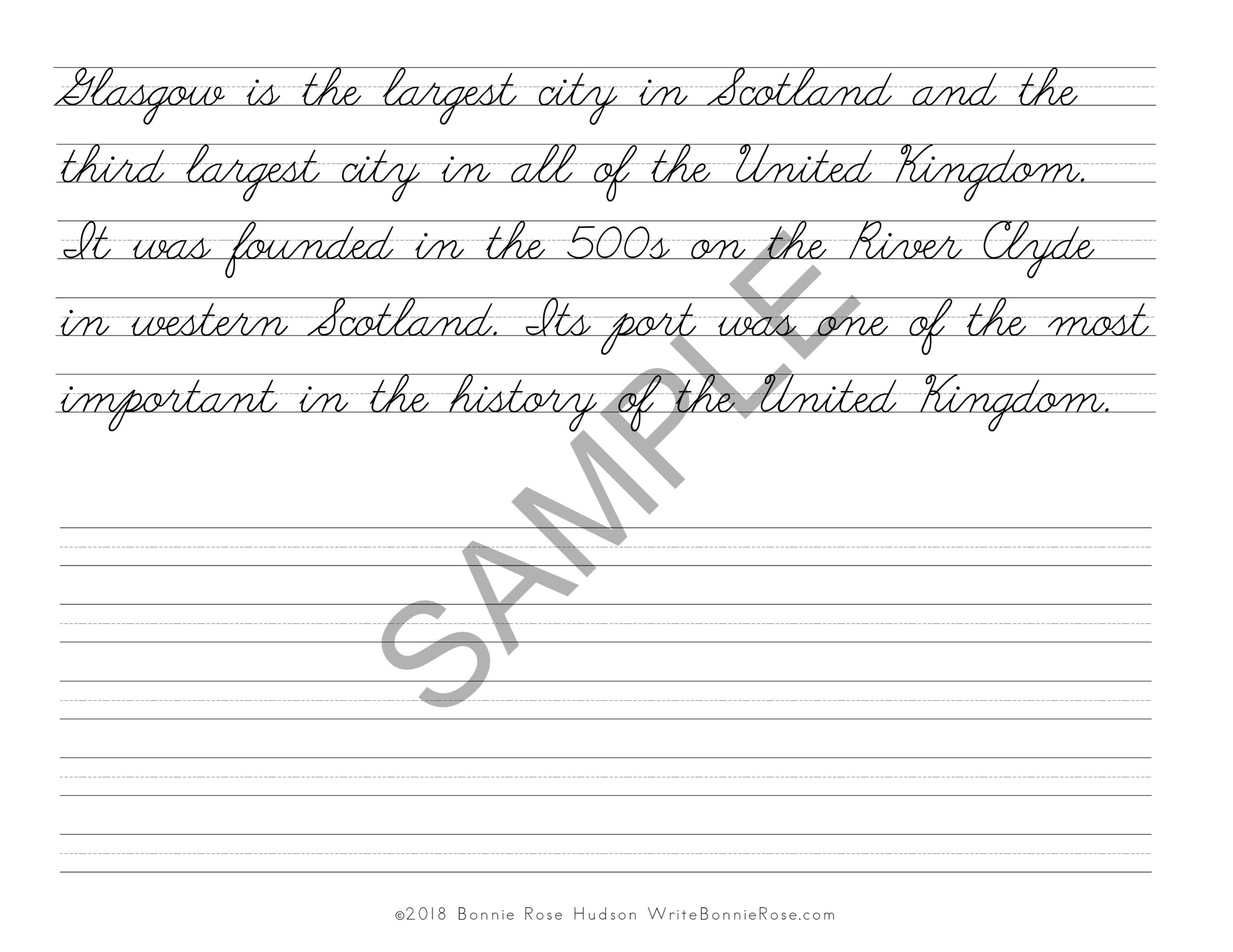 My Book About Scotland with Cursive Copywork | Made By Teachers