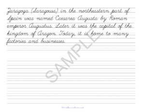 My Book About Spain with Cursive Copywork | Made By Teachers