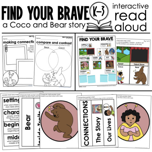 Find Your Brave a Coco + Bear Story Interactive Read Aloud | Sequencing ...