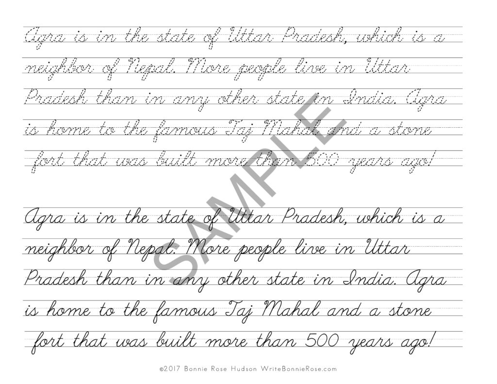 My Book About with Cursive Copywork: Set 1 | Made By Teachers