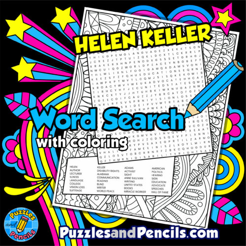 Positive Mindset Word Search Puzzle Activity Page with Coloring ...