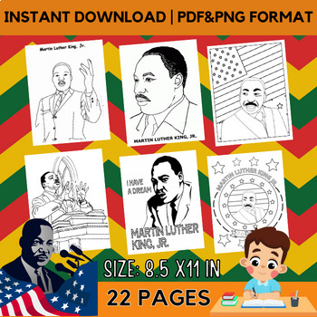 Martin Luther King JR Coloring Sheets | MLK Day Coloring Pages | Made ...