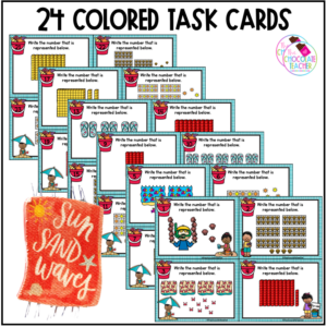 Place Value Tens and Ones - Summer Math - Write the Room | Made By Teachers