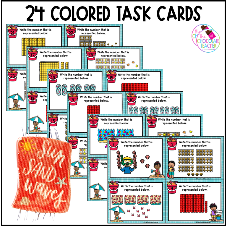 Place Value Tens and Ones - Summer Math - Write the Room | Made By Teachers