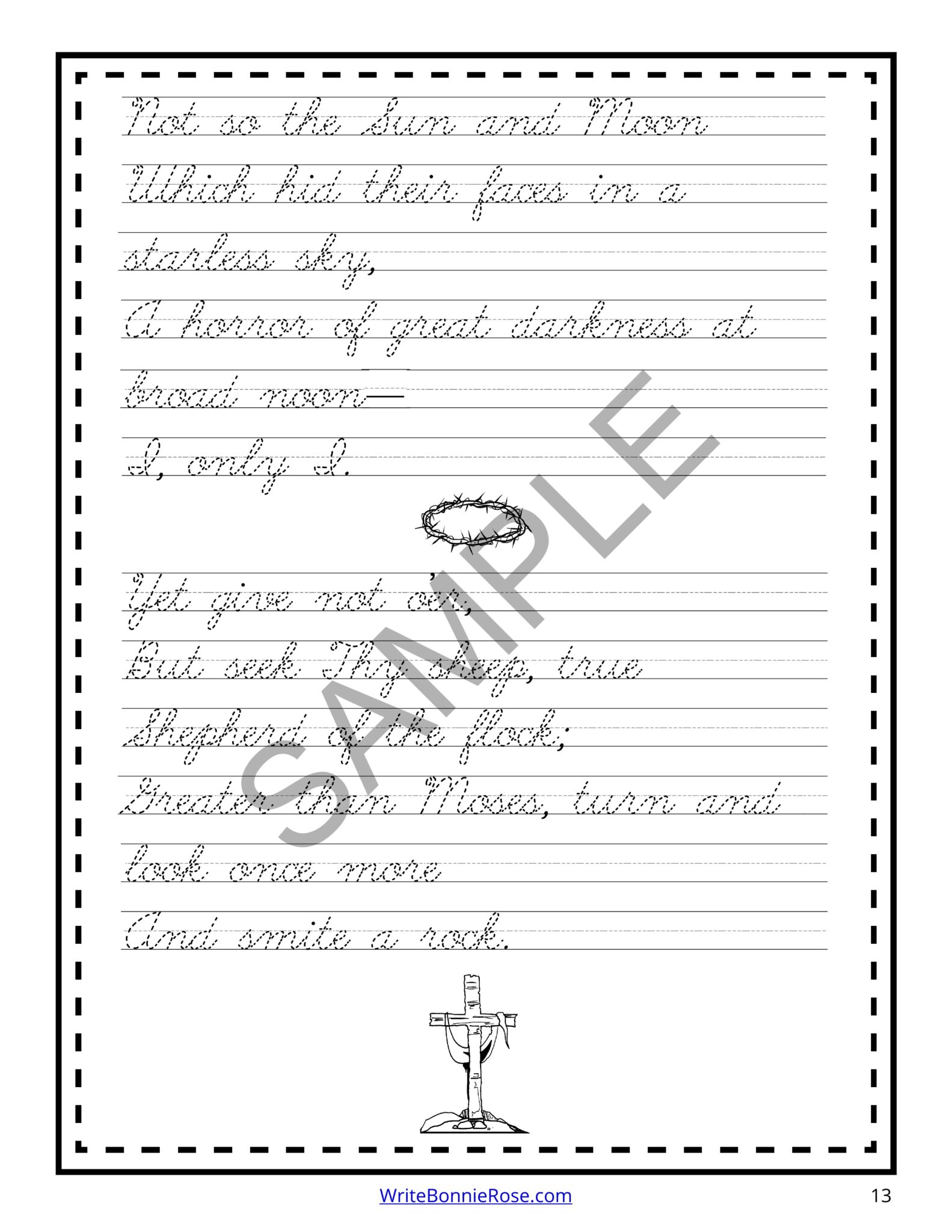 Good Friday Poetry Analysis and Cursive Copywork | Made By Teachers