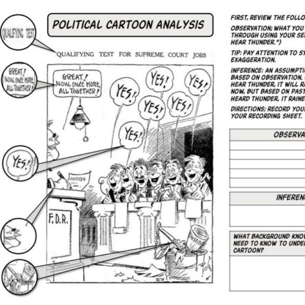 Judicial Branch Presentation, Graphic Organizer, Political Cartoon ...
