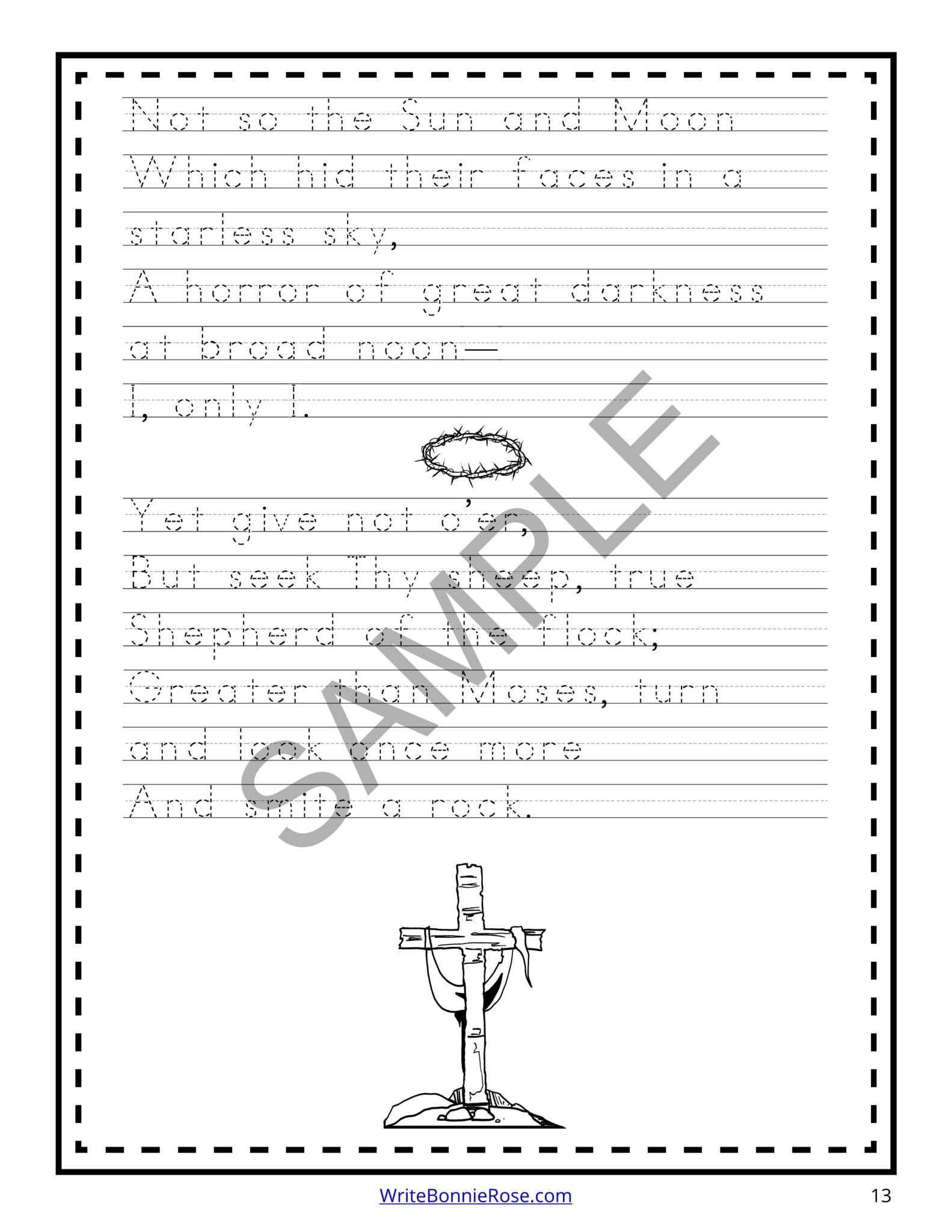 Good Friday Poetry Analysis and Print Copywork | Made By Teachers