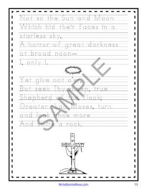 Good Friday Poetry Analysis and Print Copywork | Made By Teachers