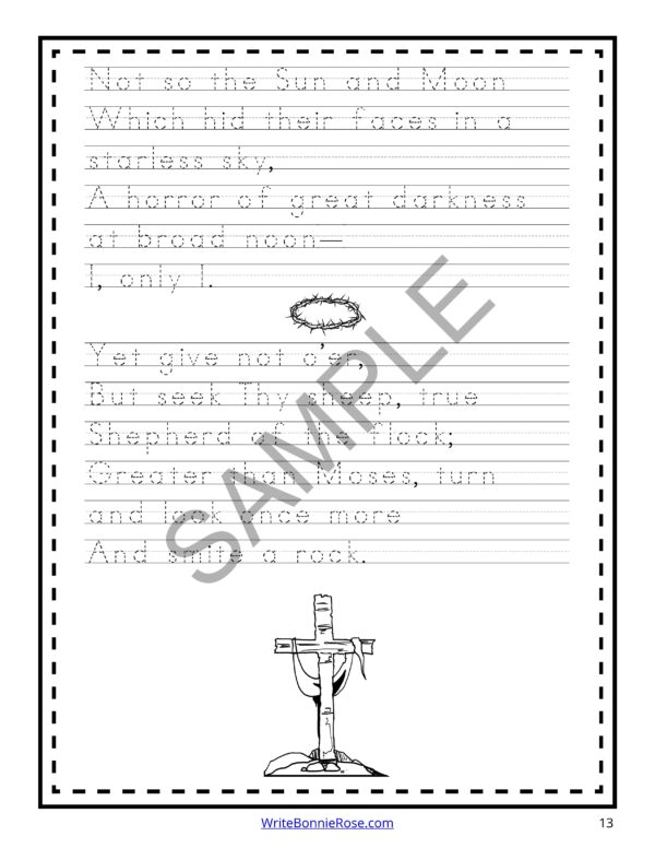 Good Friday Poetry Analysis and Print Copywork | Made By Teachers