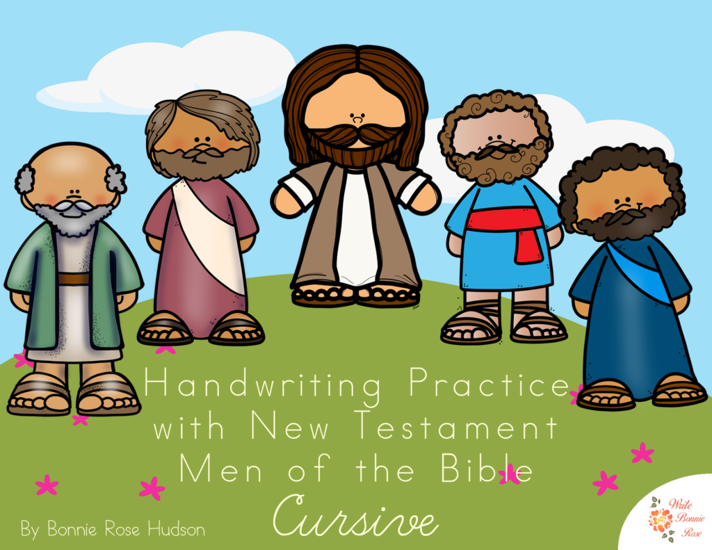 Handwriting Practice with New Testament Men of the Bible: Cursive ...