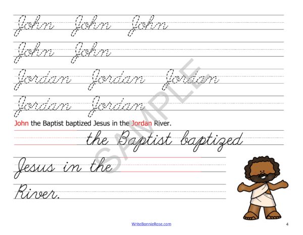 Handwriting Practice with New Testament Men of the Bible: Cursive ...