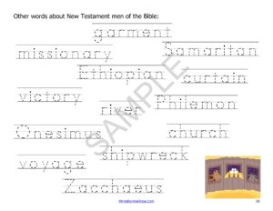 Handwriting Practice with New Testament Men of the Bible: Print | Made ...