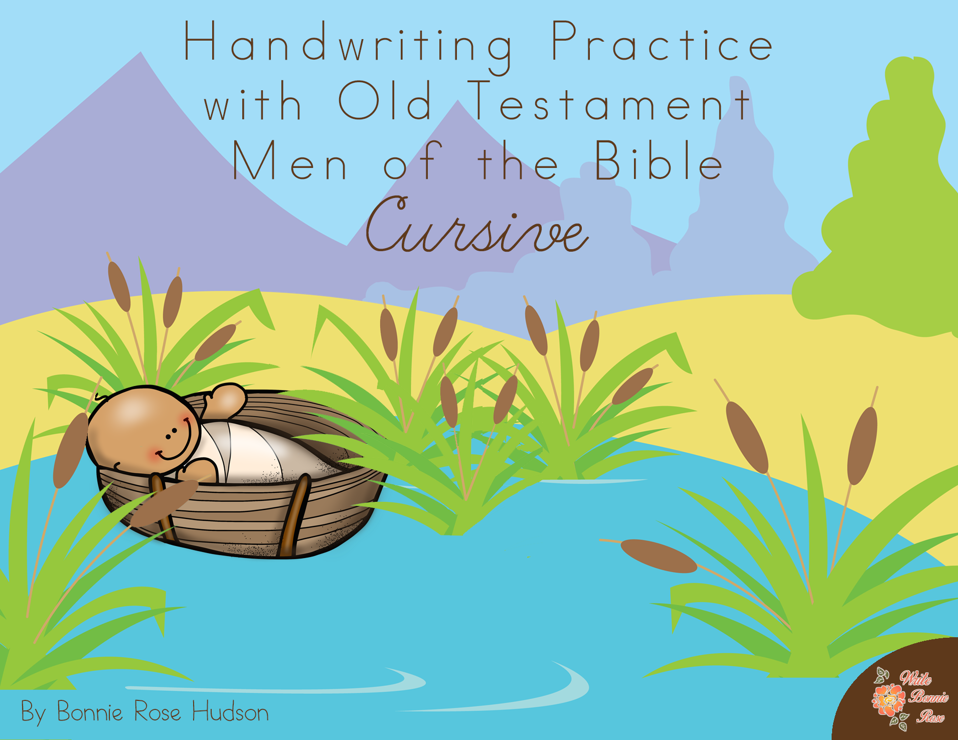 Handwriting Practice with Old Testament Men of the Bible: Cursive ...