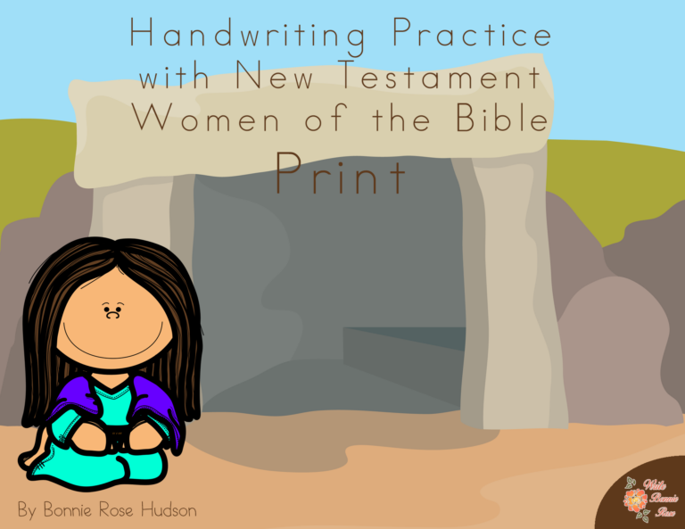 Handwriting Practice with New Testament Women of the Bible: Print ...