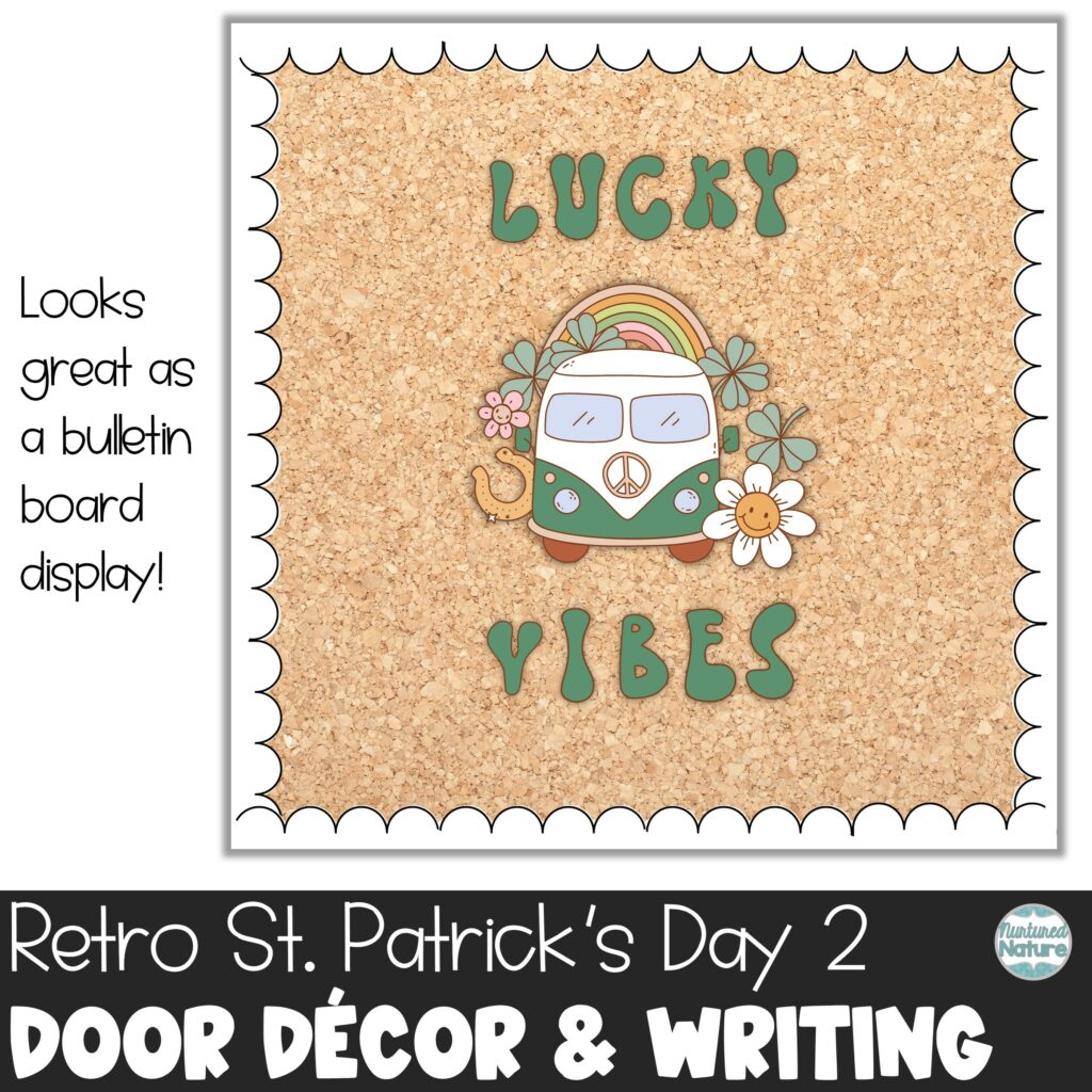 St Patricks Day Door Decor with Name Tags - Editable Spring Bulletin ...